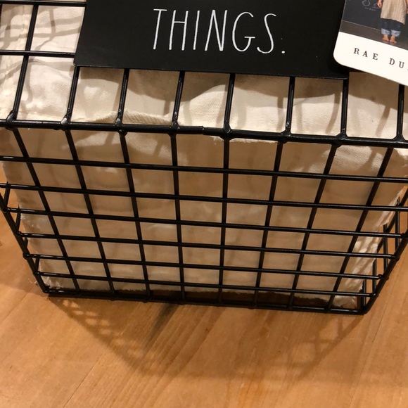 Rae Dunn | Accents | Rae Dunn Things Wire Basket W Liner Handles | Poshmark
